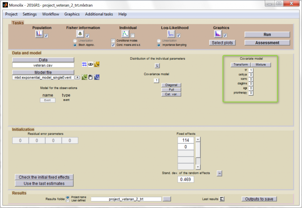 Time-to-event modeling with the MonolixSuite, Part 2: a simple TTE model for the Veterans ...